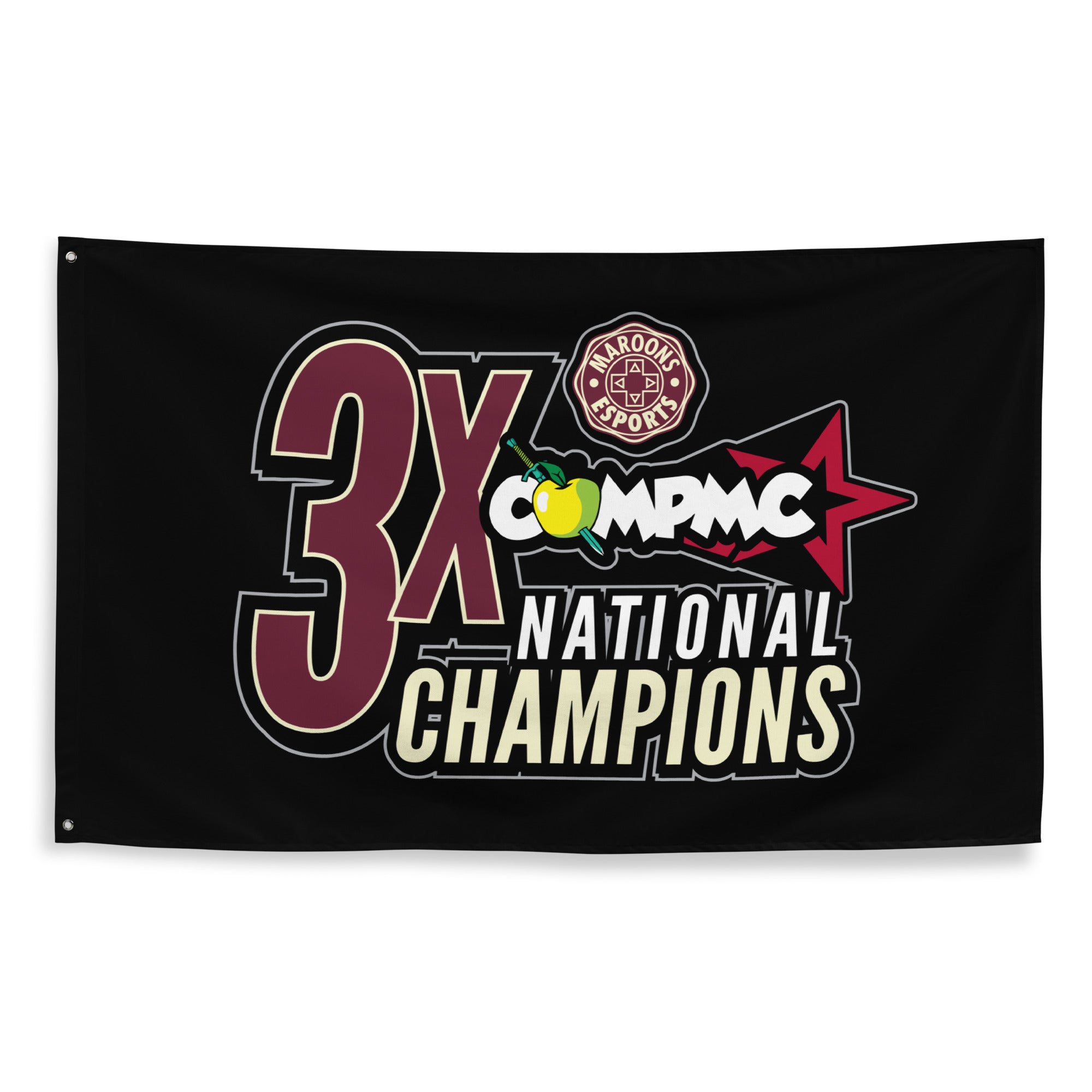 Elgin esports 3x National Champions Flag (56" x 34.5") – Guardian Proline