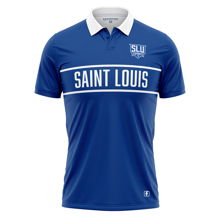 SLU esports Mens Blue Fusion Polo (Premium) – Guardian Proline